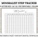 Step Tracker Printable PDF, Walking Challenge, Workout, Exercise ...