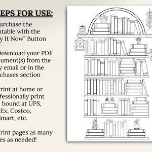 Bookshelf Reading Tracker Printable, Reading Log, Books Read Printable ...