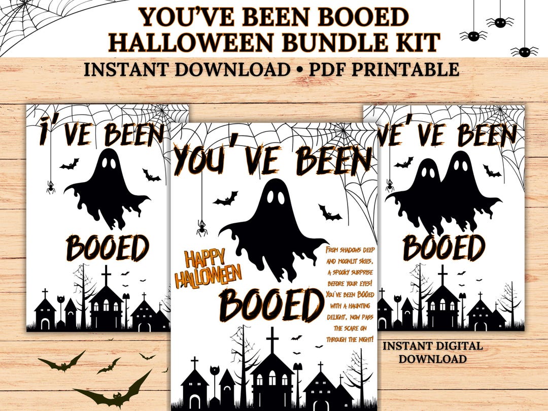 You've Been Booed Printable Bundle We've Been Boo'd Kit I've Been Booed ...