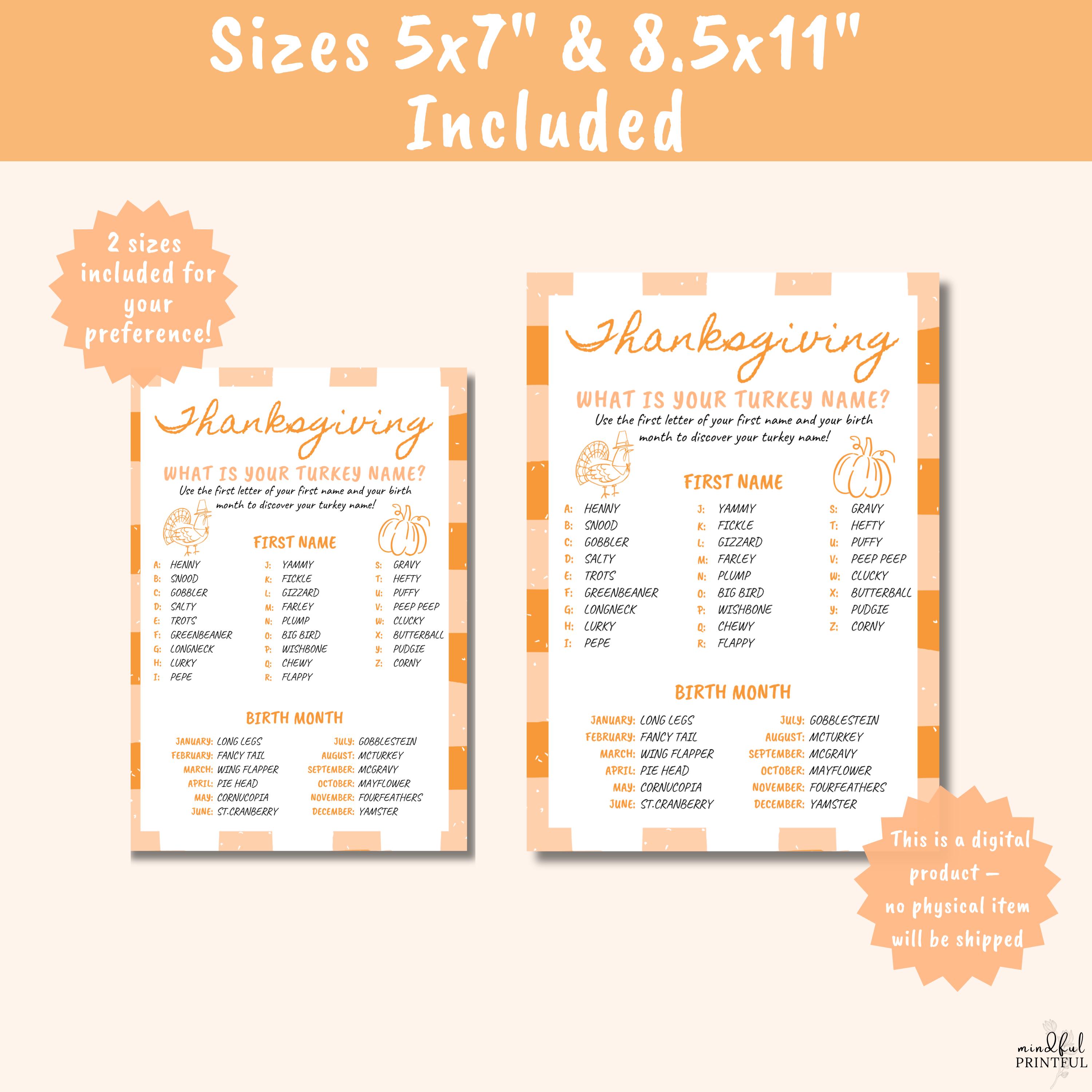 Thanksgiving Games Bundle Printable Thanksgiving Party Games for Kids ...