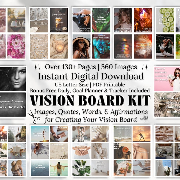 Vision Board Printables - Etsy