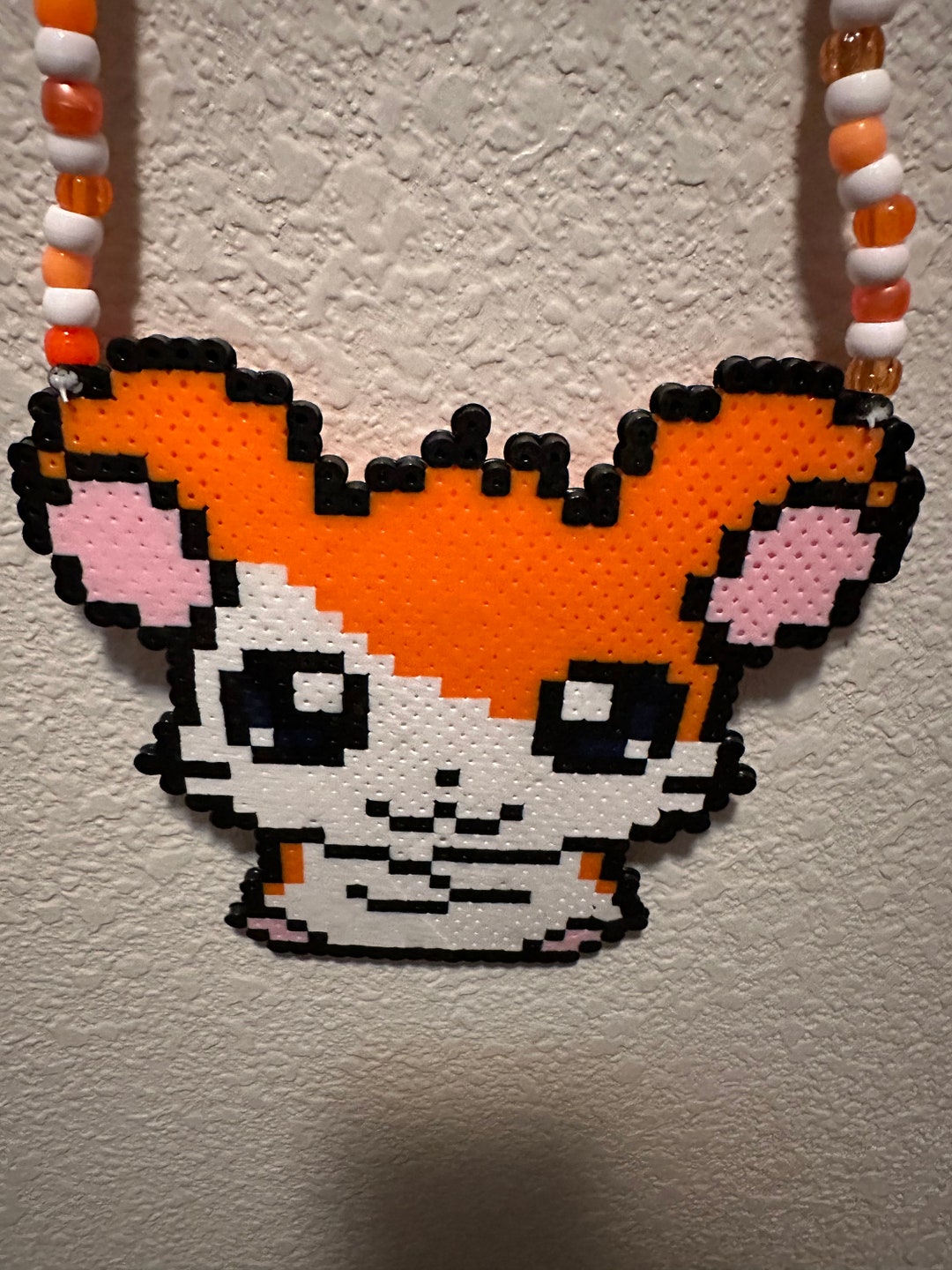 Hamtaro Perler Necklace - Etsy