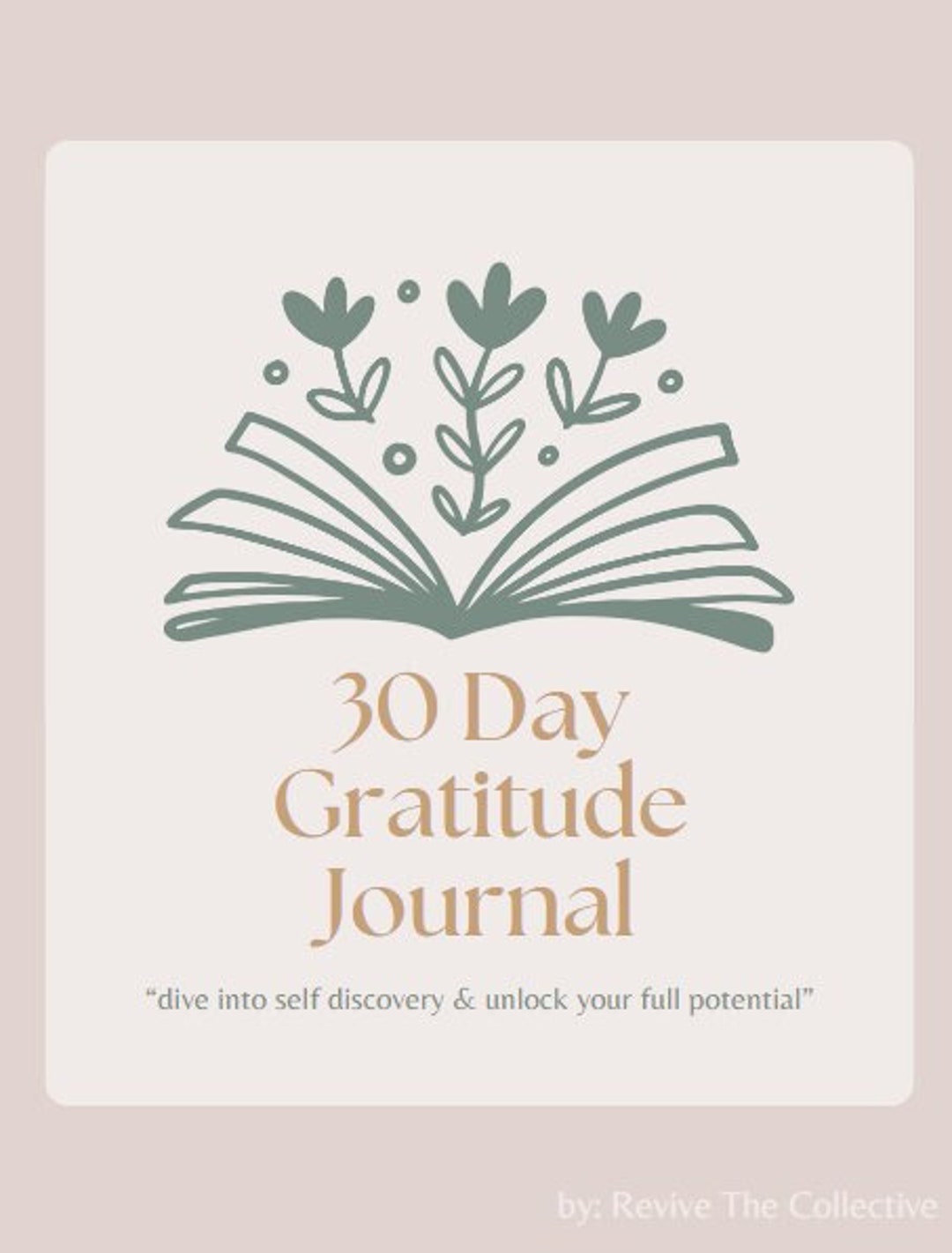 30 Day Gratitude Journal - Etsy