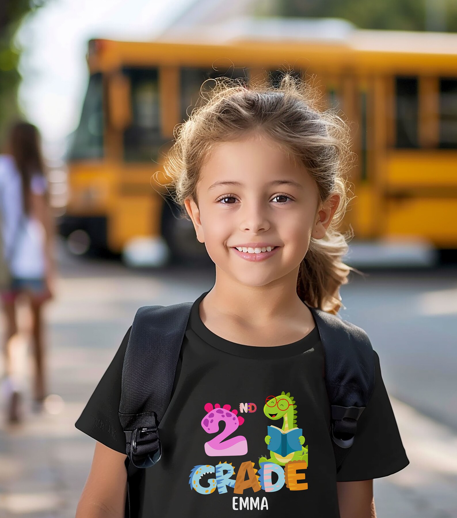Personalized 2nd Grade Kids Custom Name Back to School Shirt ...