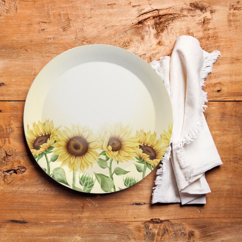Sunflower Plate - Etsy