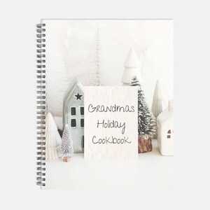 Custom Winter Recipe Book, Personalized Gift for Cook, Baker, Mom ...