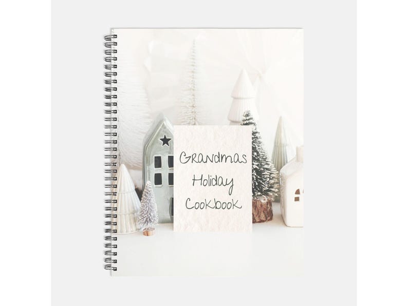 Custom Winter Recipe Book, Personalized Gift for Cook, Baker, Mom ...