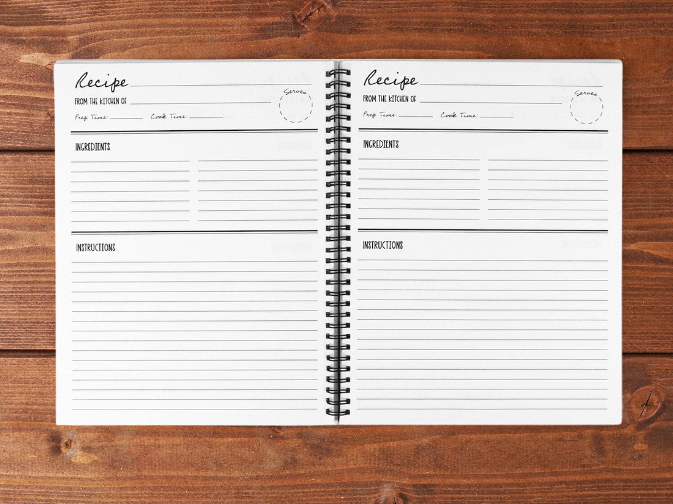 Custom Handwritten Recipe Book, Personalized Gift for Cook, Chef, Baker ...