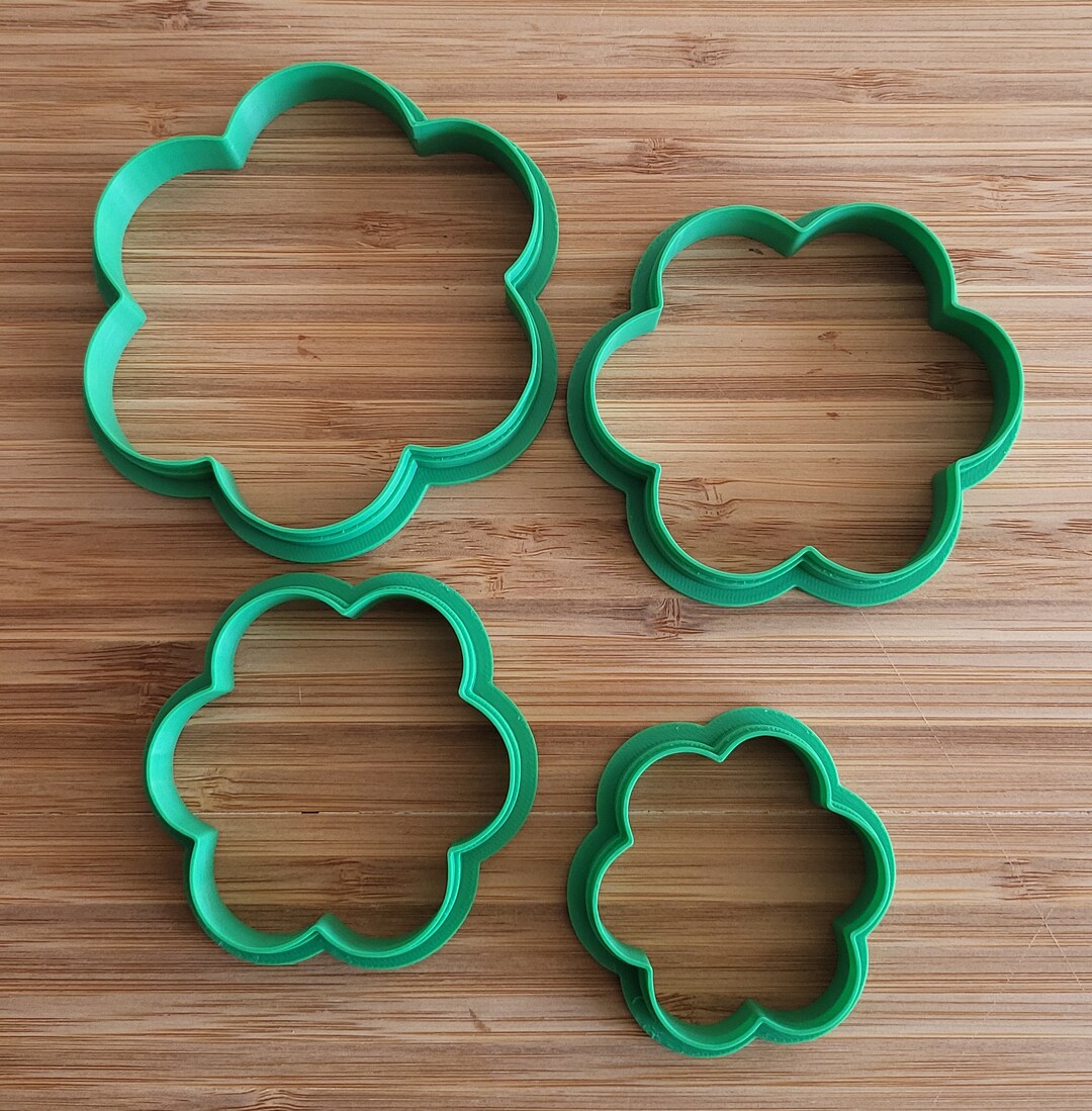 Six Pedal Flower Cookie Cutter Set of 4 - Etsy