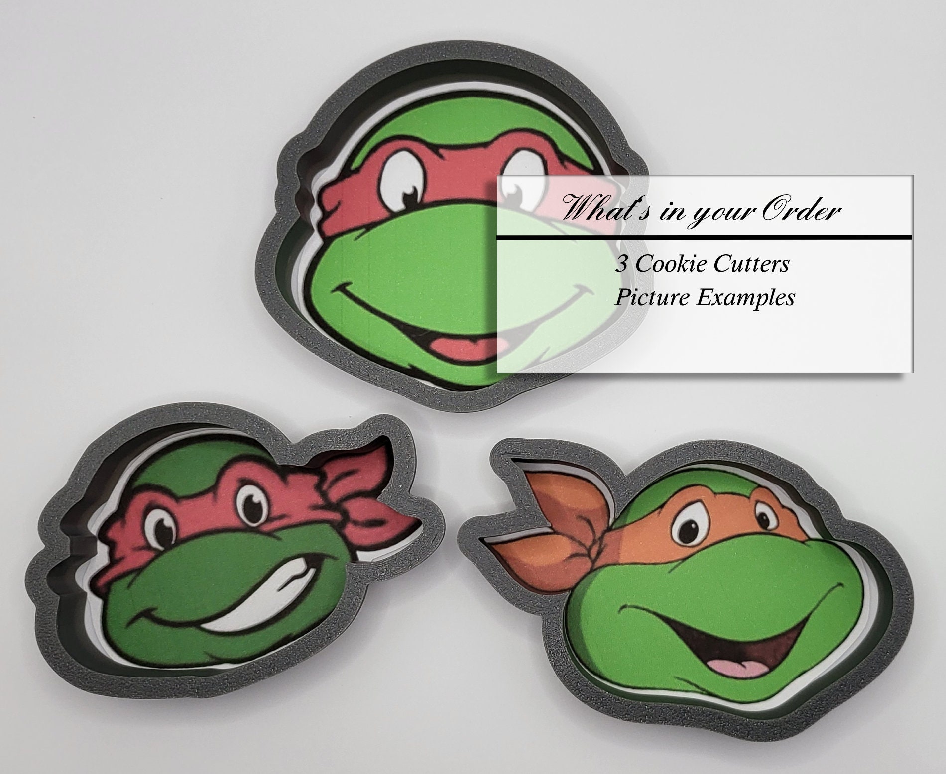 Turtle Cookie Cutters Set of 3 - Etsy