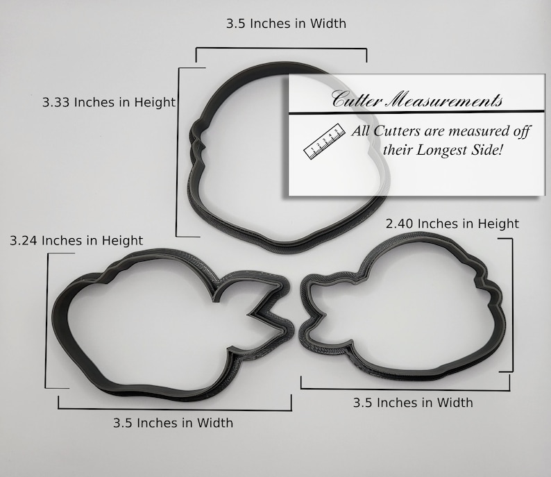 Turtle Cookie Cutters Set of 3 - Etsy