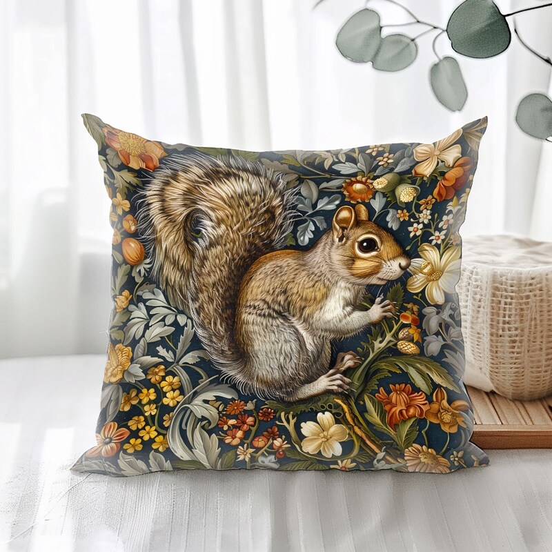 Squirrel Pillow - Etsy