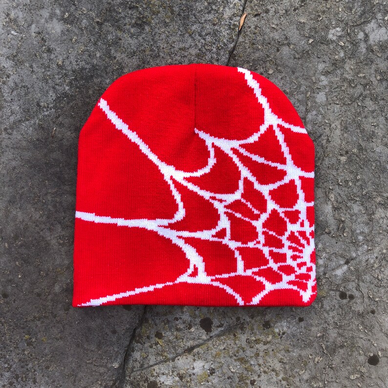 Spider Web Beanie - Etsy New Zealand