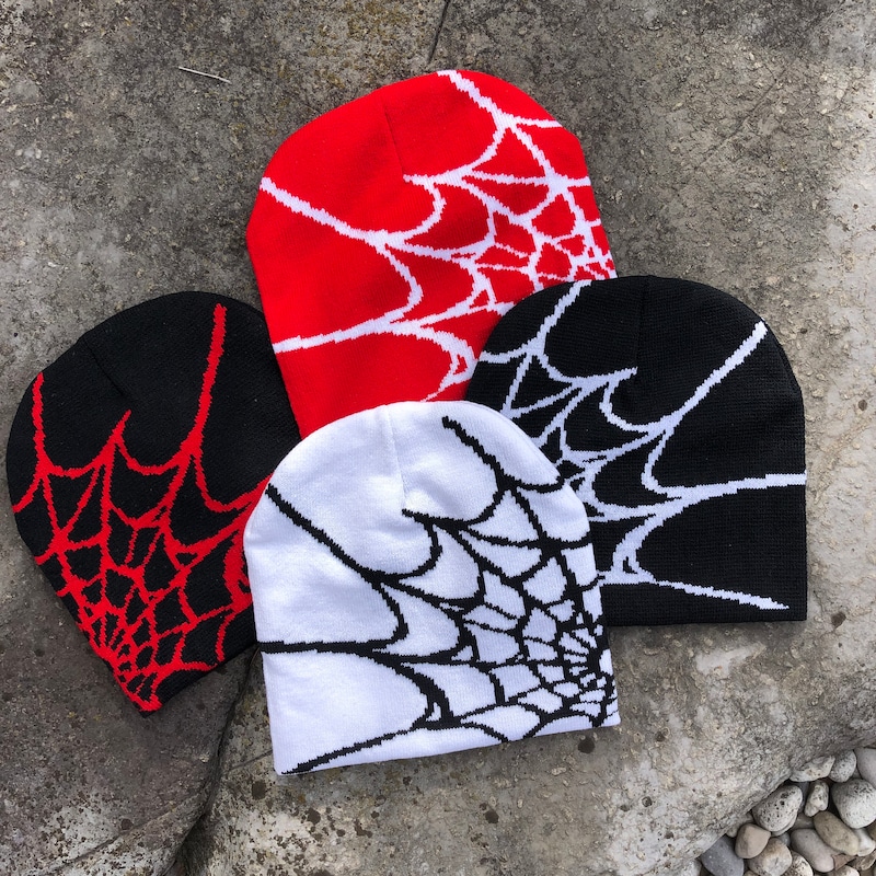 Spider Web Beanie Hat - Etsy