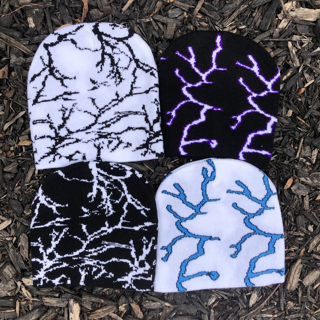 Lightning Graphic Beanie - Etsy