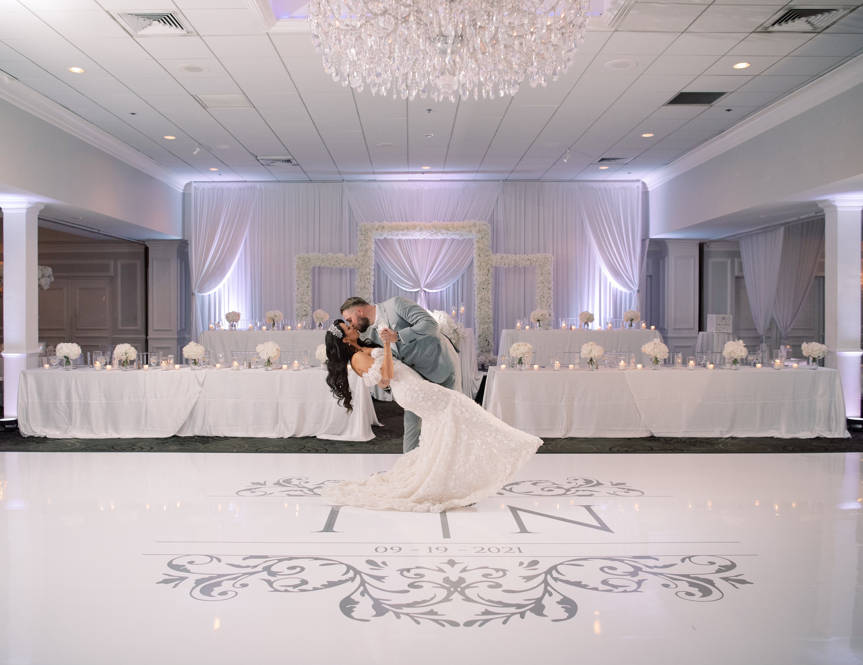 Personalized Wedding Vinyl Decals | Dance Floor Decal | Vinyl Floor ...