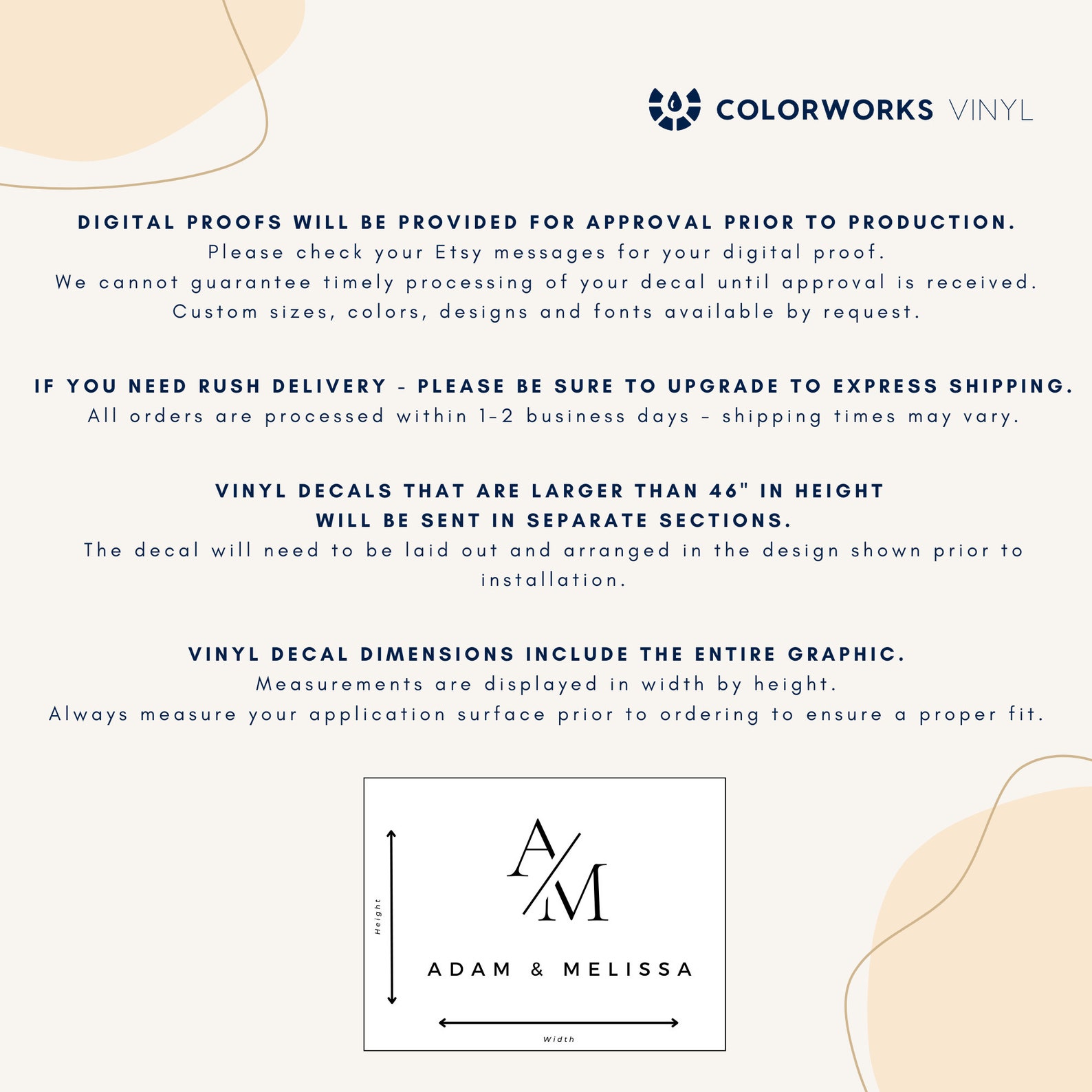 Personalized Wedding Vinyl Decals | Dance Floor Decal | Vinyl Floor ...