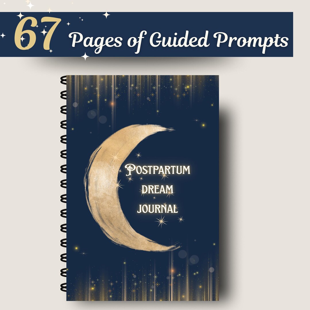 Postpartum Dream Journal With Poems: New Mom Self-care and Mindfulness ...