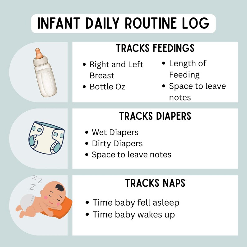 Infant Breastfeeding Log and Diaper Log: Neutral Jungle Theme ...