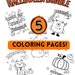 Printable Halloween Coloring Page Bundle - Etsy