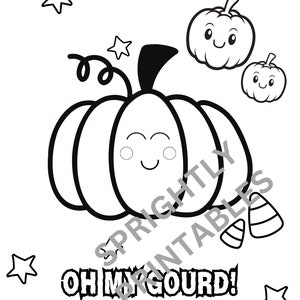 Printable Halloween Coloring Page Bundle - Etsy