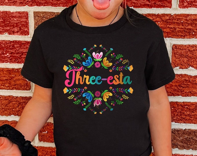 Fiesta 3rd Birthday Shirt, Three-esta Birthday Shirt, 3rd Birthday Outfit, Threeesta Birthday ...