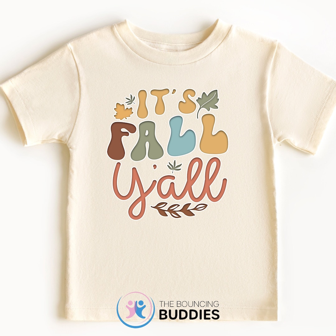It's Fall Yall Shirt, Pumpkin Shirt, Fall Shirt for Kids, Fall Leaves ...