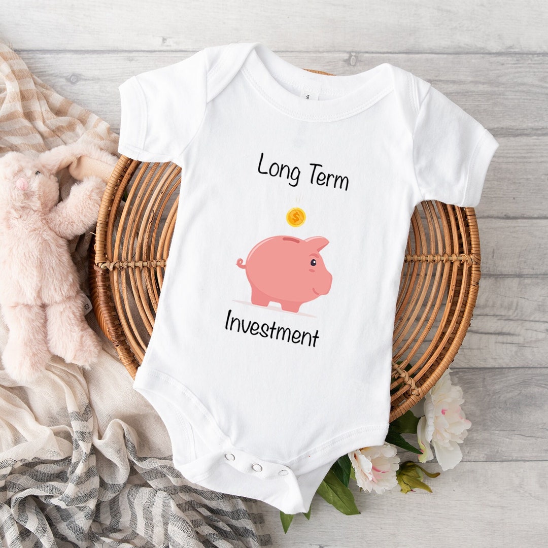 Funny Baby Onesie®, Long Term Investment, Piggy Bank Onesies®, Funny ...