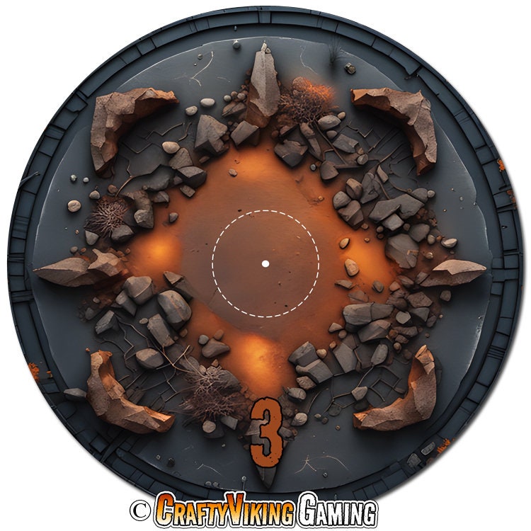 Objective Markers for Warhammer 40K / Age of Sigmar 4th 7.57 IRON MINE ...