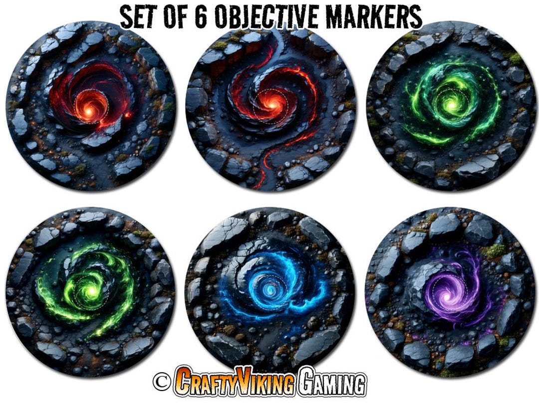 Objective Markers for Warhammer 40K / Scourge of Ghyran / Age of Sigmar ...