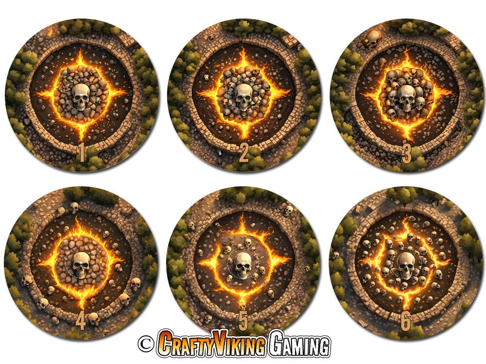 Objective Markers for Warhammer 40K / Age of Sigmar 4th 7.57 GUARD ...