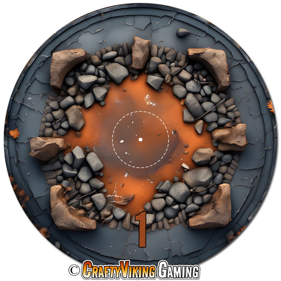 Objective Markers for Warhammer 40K / Age of Sigmar 4th - 7.57" IRON ...