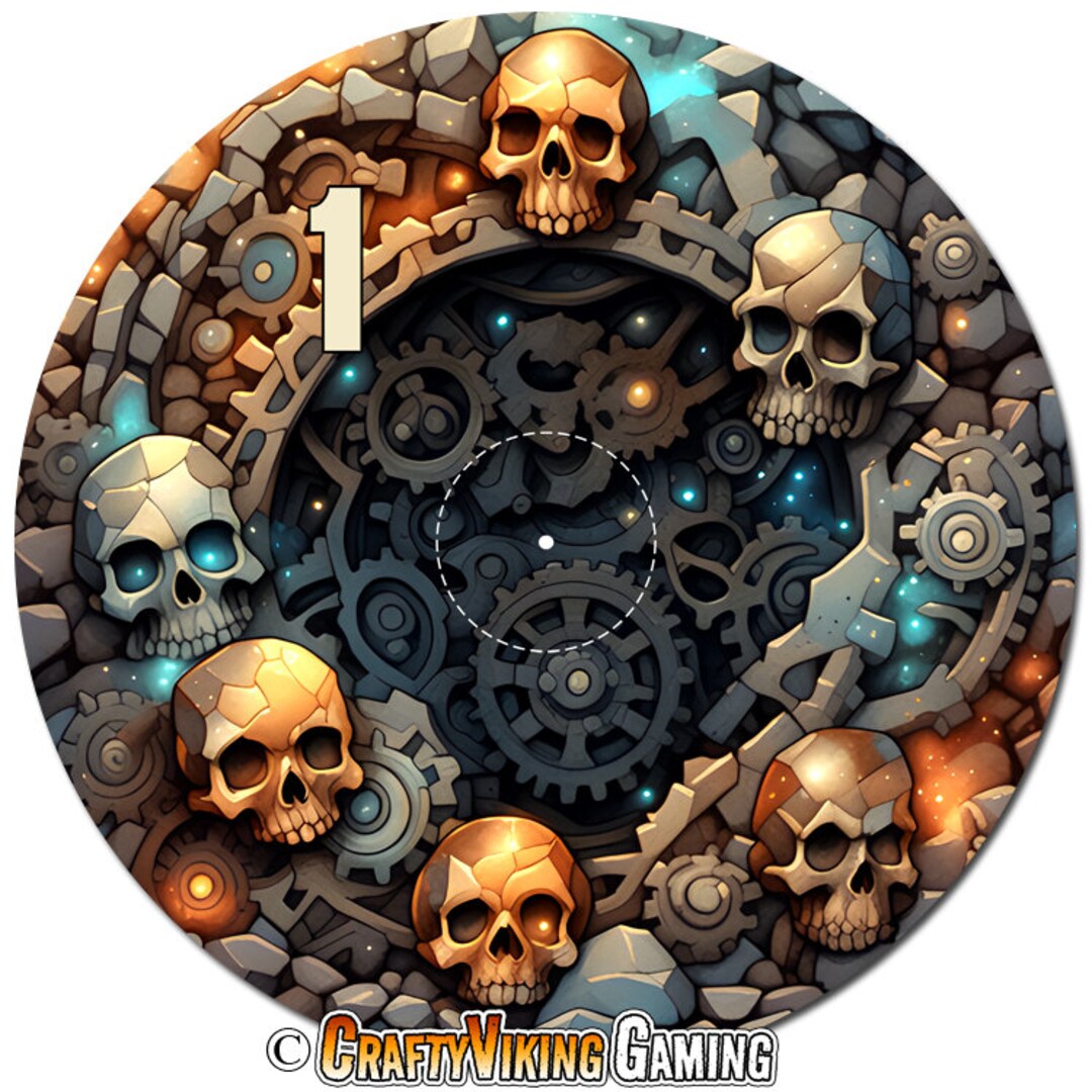 Objective Markers for Warhammer 40K - 7.57" BATTLEFIELD - Neoprene Non ...