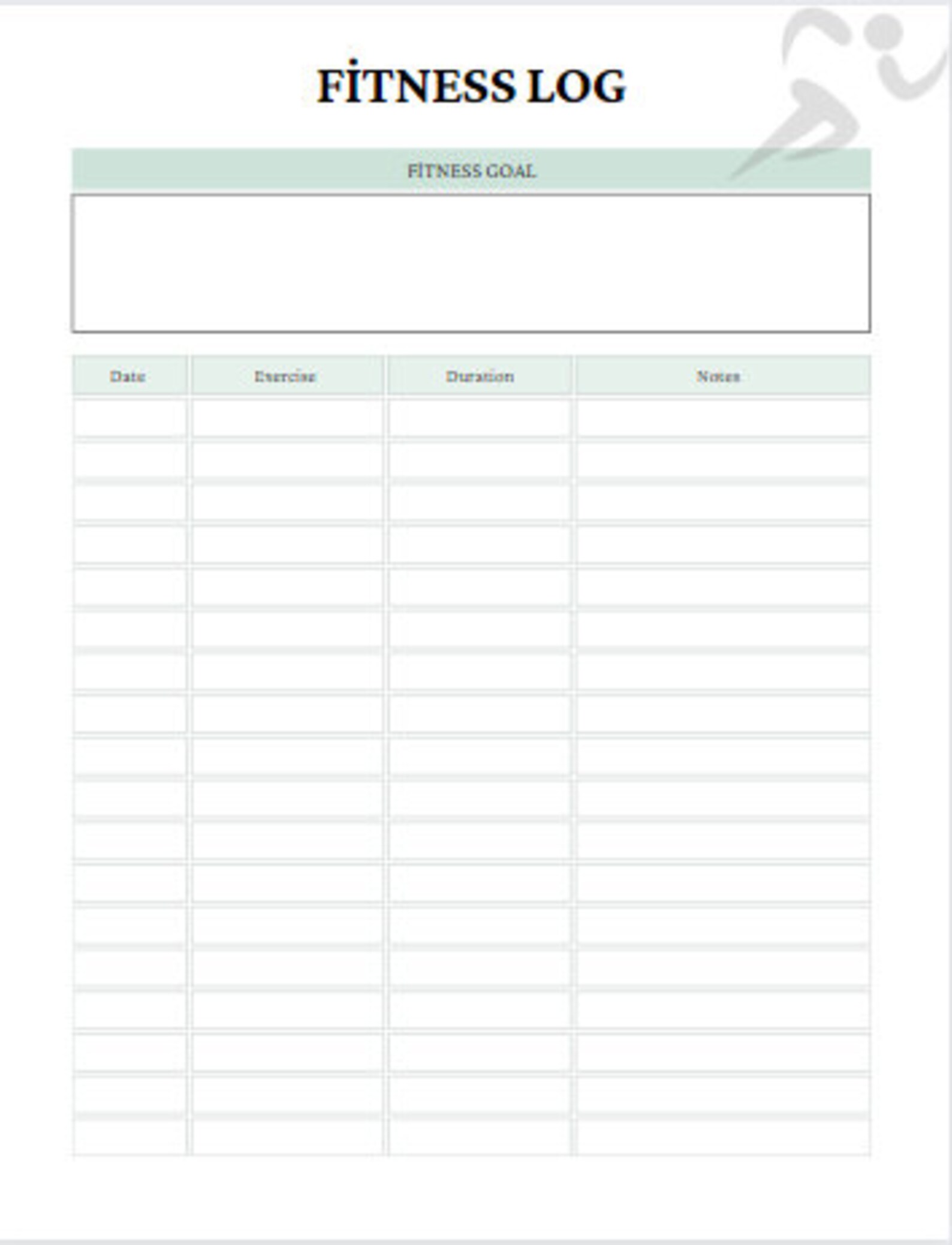 Fitness Journal Log, Health and Wellness Journal, Workout Log - Etsy