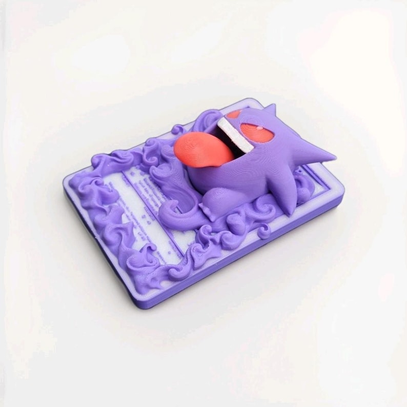 Pokémon Card Gengar 3D Gengar Pokémon Card Art | 4x6 Handmade Wall ...