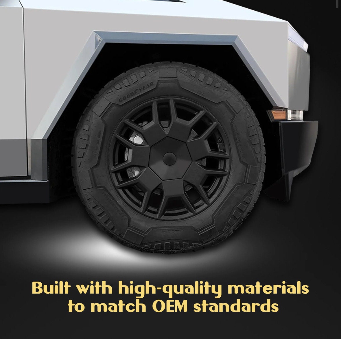 Tesla Cybertruck Center Hub Covers OEM Look 4PCS, New Design - Etsy