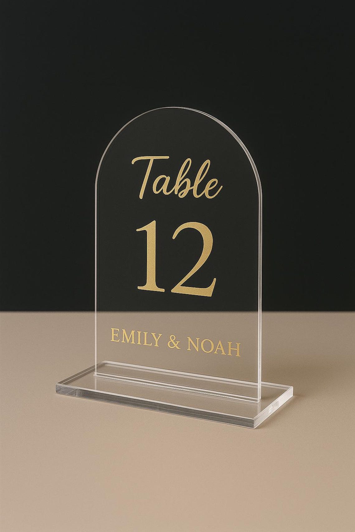 Personalized Acrylic Table Sign: Wedding, Restaurant, Event Decor - Etsy