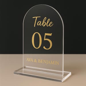 Personalized Acrylic Table Sign: Wedding, Restaurant, Event Decor - Etsy