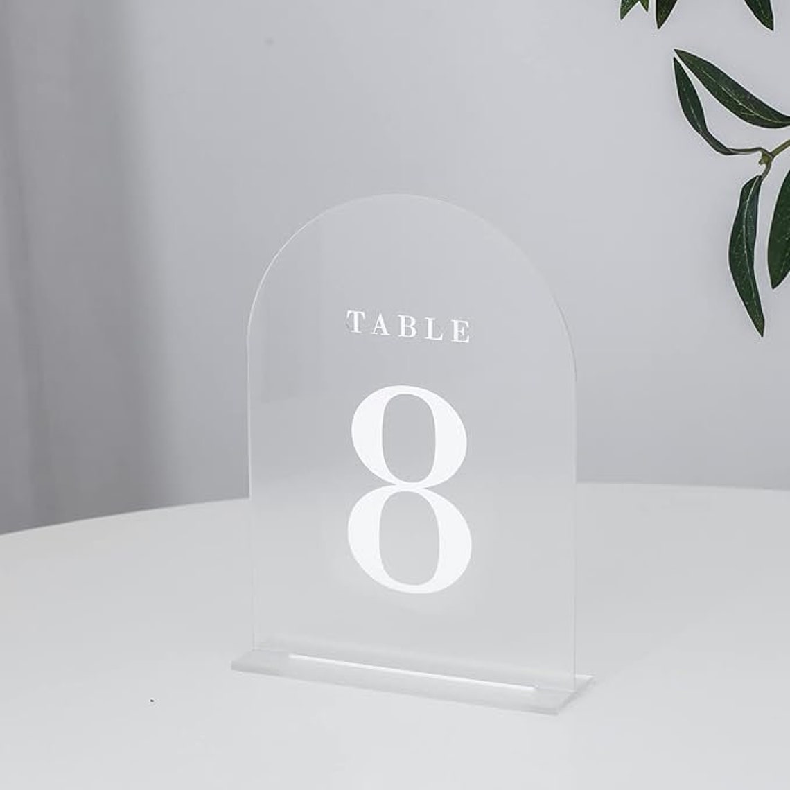 Clear Acrylic Sign Blank Table Numbers - Etsy