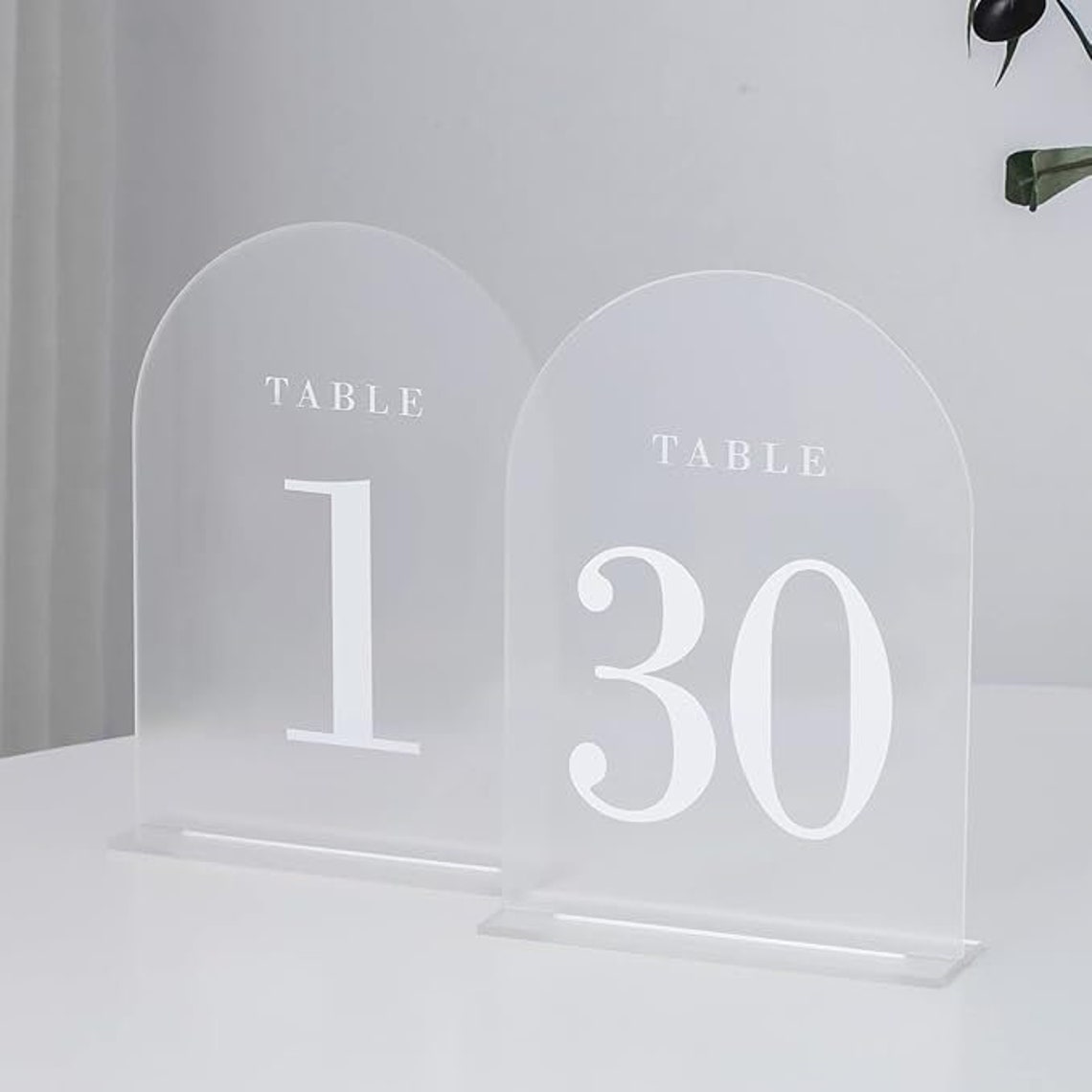 Clear Acrylic Sign Blank Table Numbers - Etsy