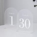 Clear Acrylic Sign Blank Table Numbers - Etsy