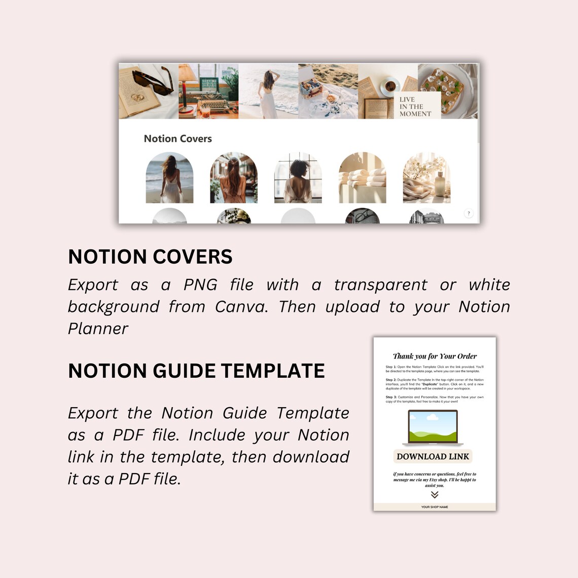 Etsy Listing Mockup Photo, Notion Mockup Template Aesthetic Notion ...