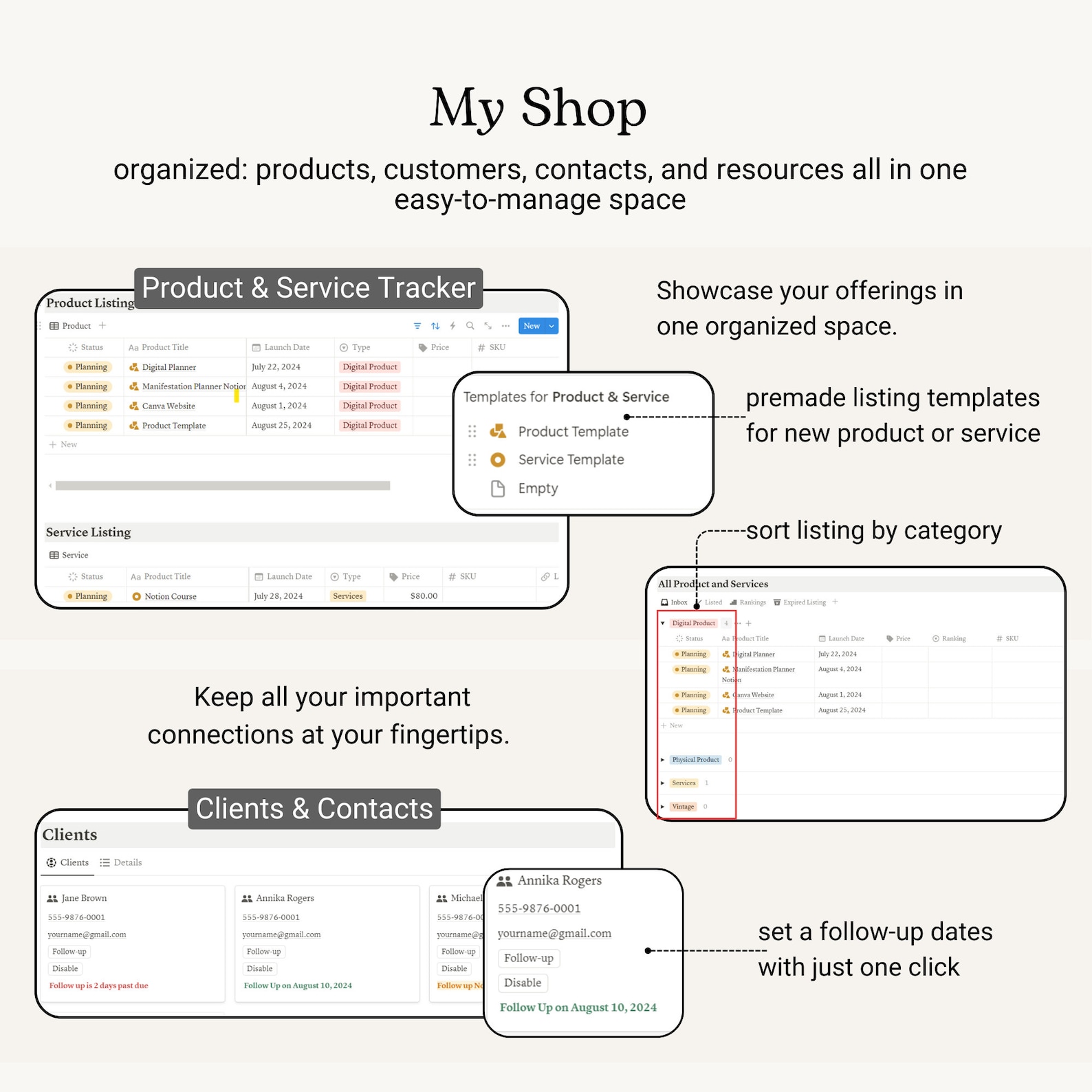 Business Planner Notion Template for Entrepreneurs (digital Download ...