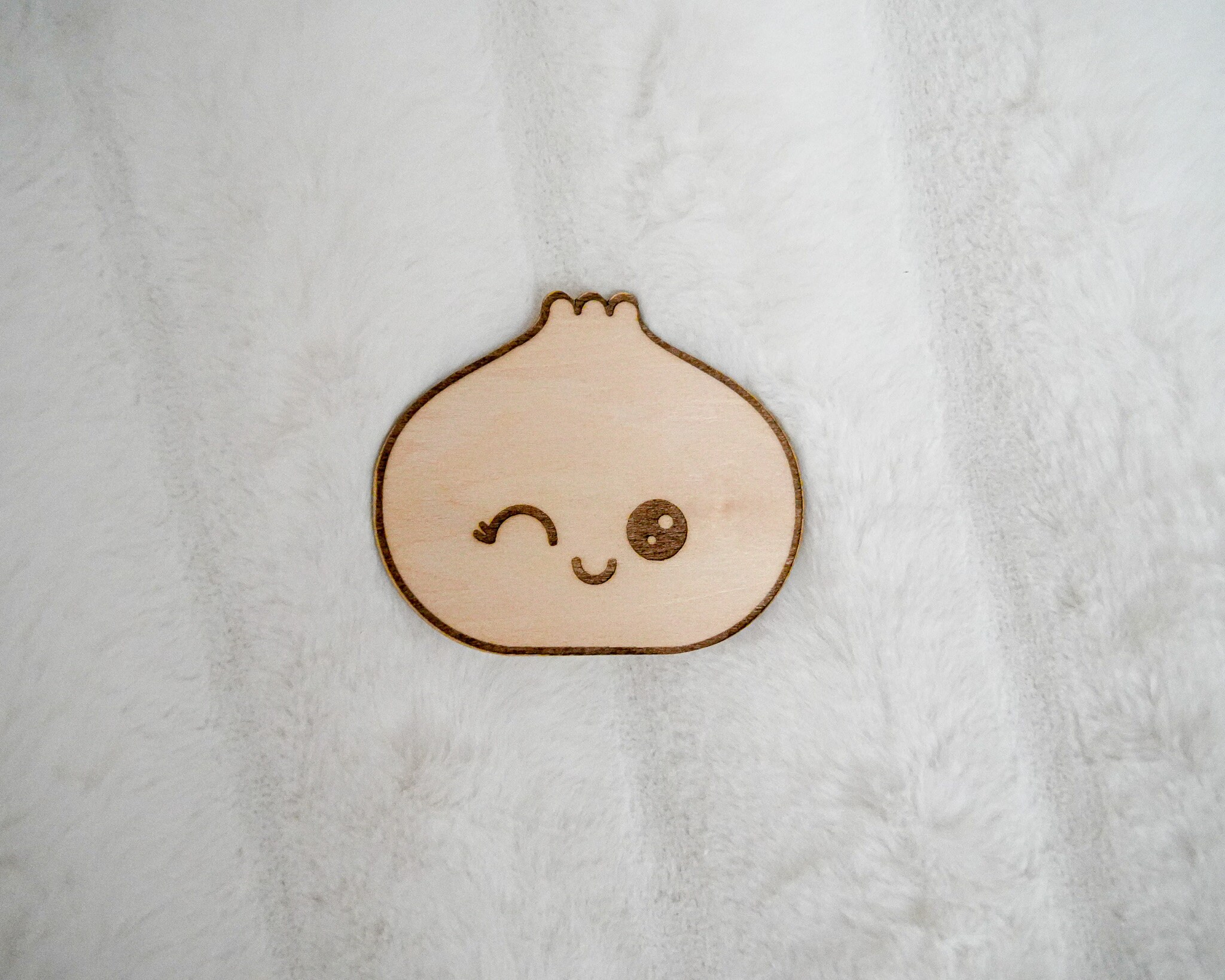 Cute Dumpling Cake Topper/ Wooden Simple Rustic Natural Decor / Bao ...