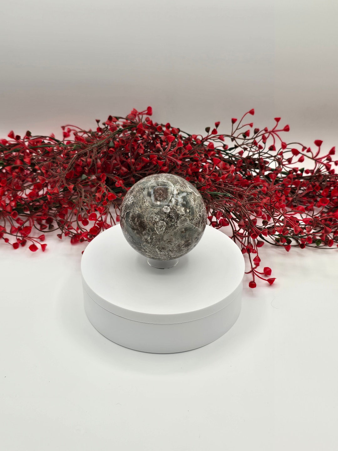 Sakura Agate Sphere, Sakura Jasper, Sakura Crystal 720 G - Etsy