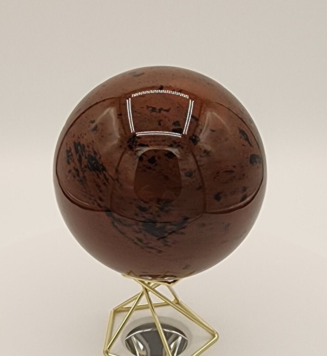 Red Mahogany Obsidian Sphere, Natural Crystal, 873 G - Etsy