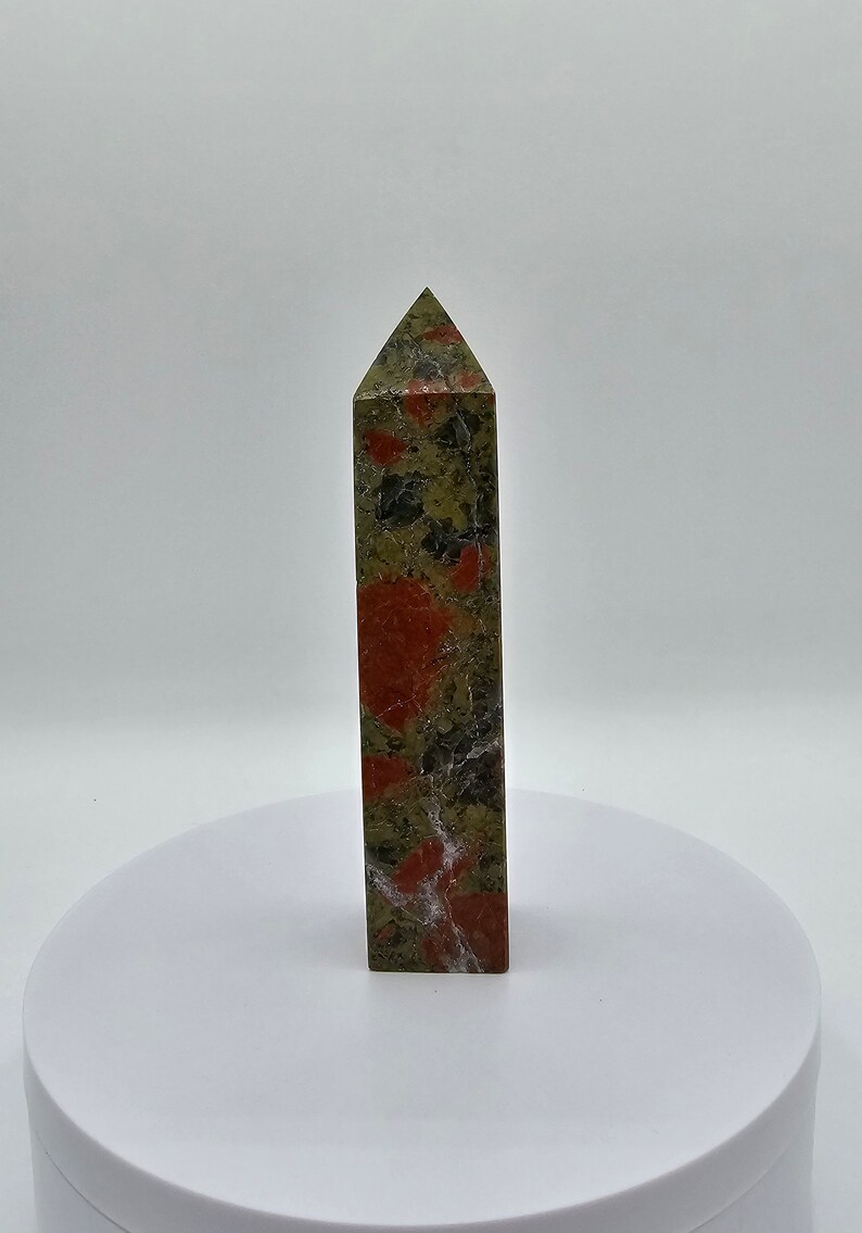 Unakite Tower, Unakite Crystal, Unakite, 264 G - Etsy