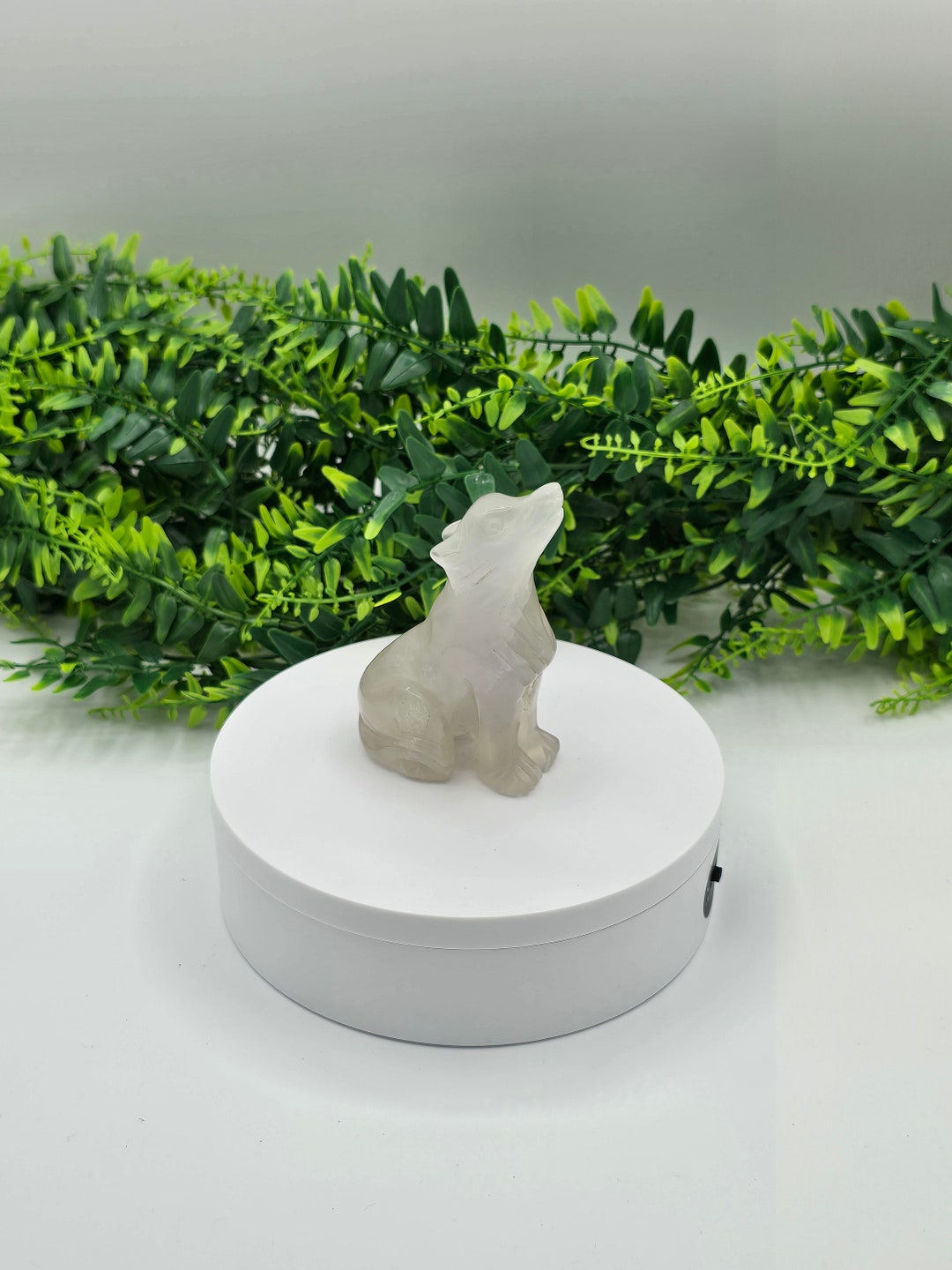 Clear Quartz Wolf Carving, Clear Quartz, Wolf, 286 G - Etsy