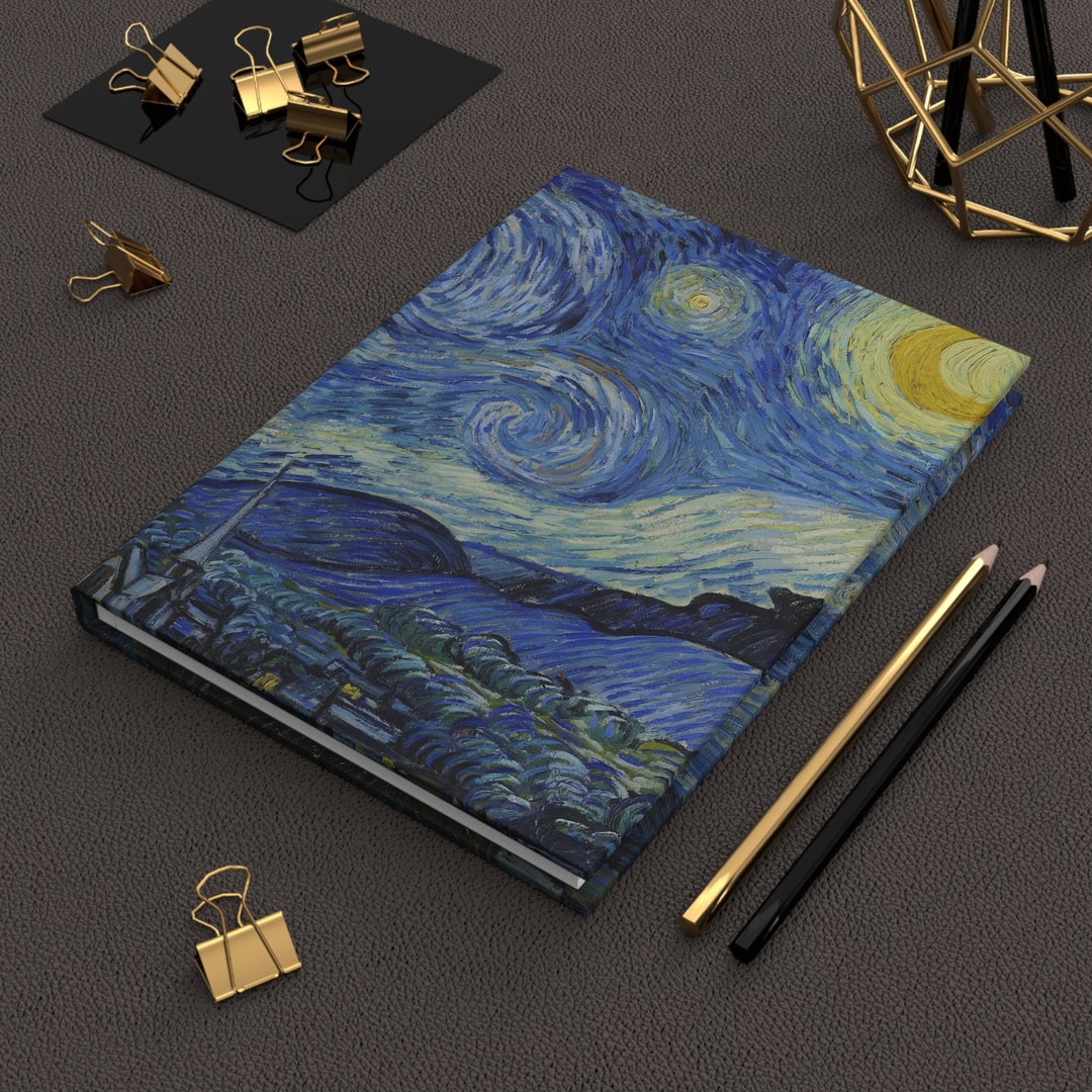 Starry Night Hardcover Journal - Starry Night Notebook, Van Gogh ...