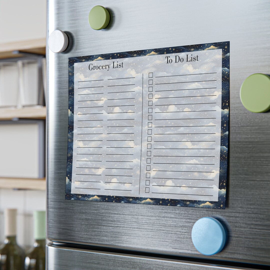 Night Sky Grocery List & to Do List Post-it® Note Pads Great for Office ...